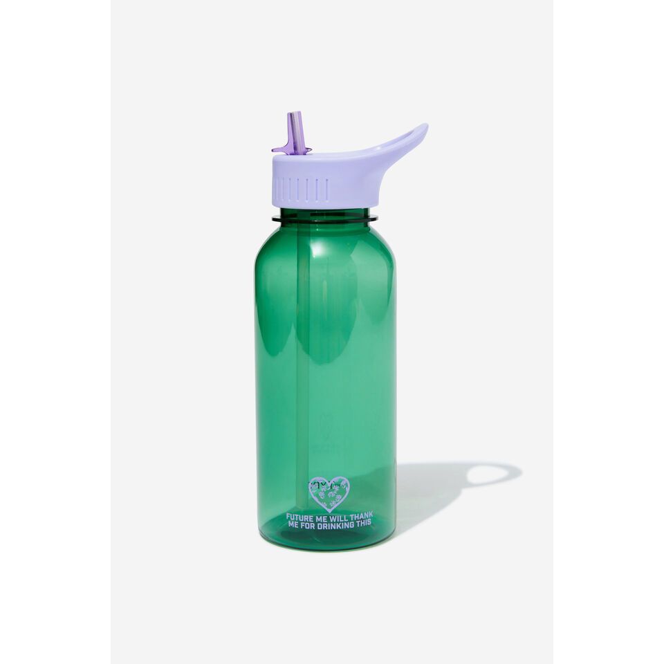 TYPO Drink it up Bottle Water drinking Bottle 1L BPA free, Straw botol ...