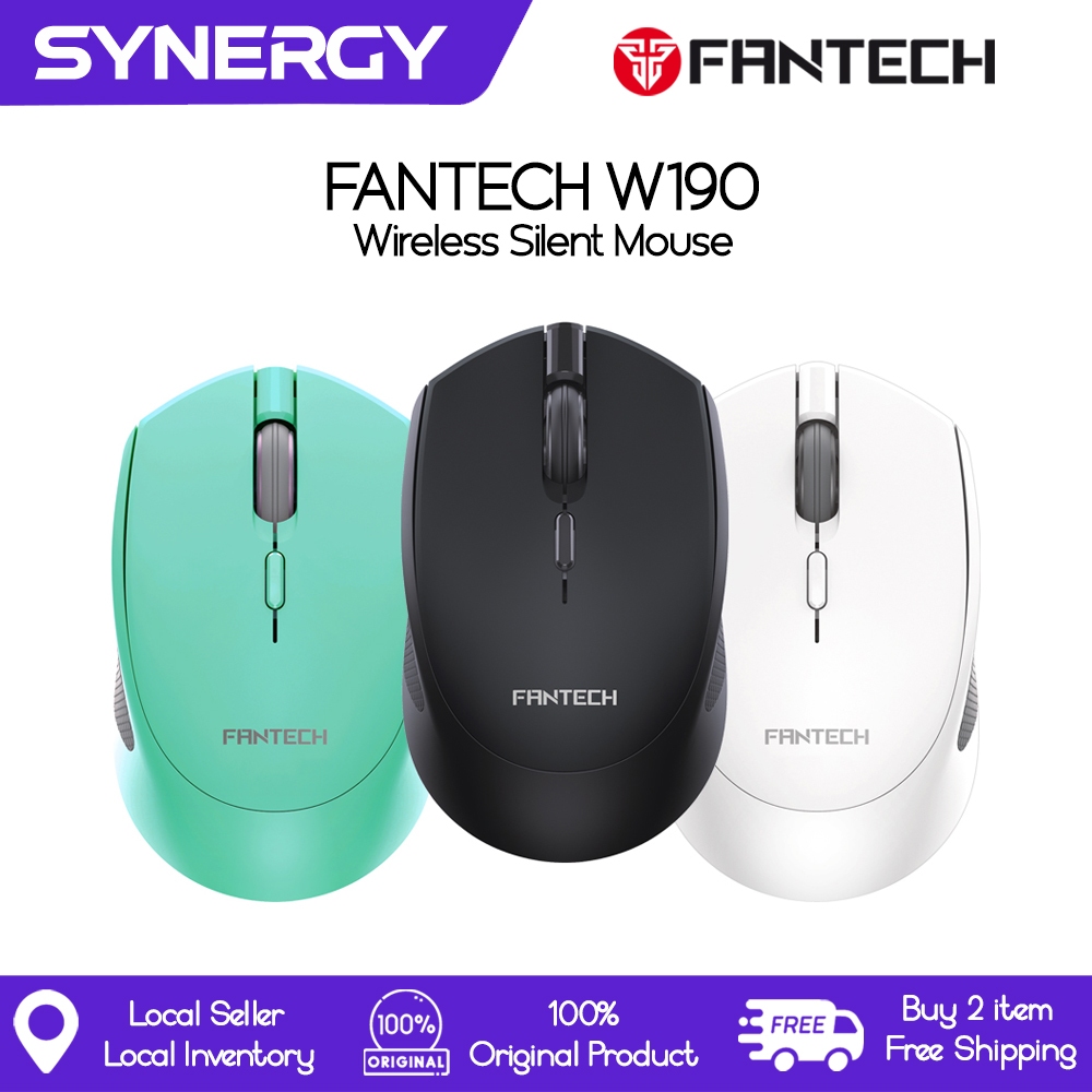 Fantech Wireless Mouse W190 with Silent Switch, 2.4GHz Wireless ...