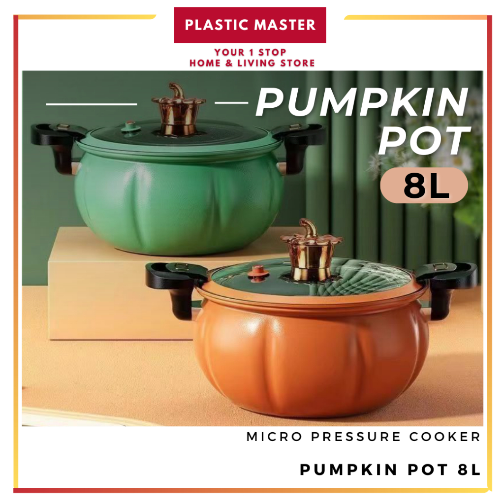 Pumpkin Kitchen Pot 8L Multifunctional Soup Pot Cooker Stew Pot ...