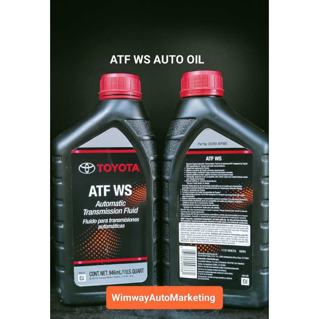 TOYOTA AUTOMATIC TRANSMISSION FLUID WS ATF WS FLUID [00289-ATFWS ...