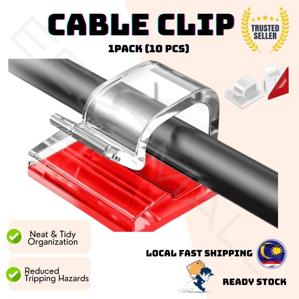 Cable Clips Cable Holder Wire Management Glue Self Adhesive Organizer ...