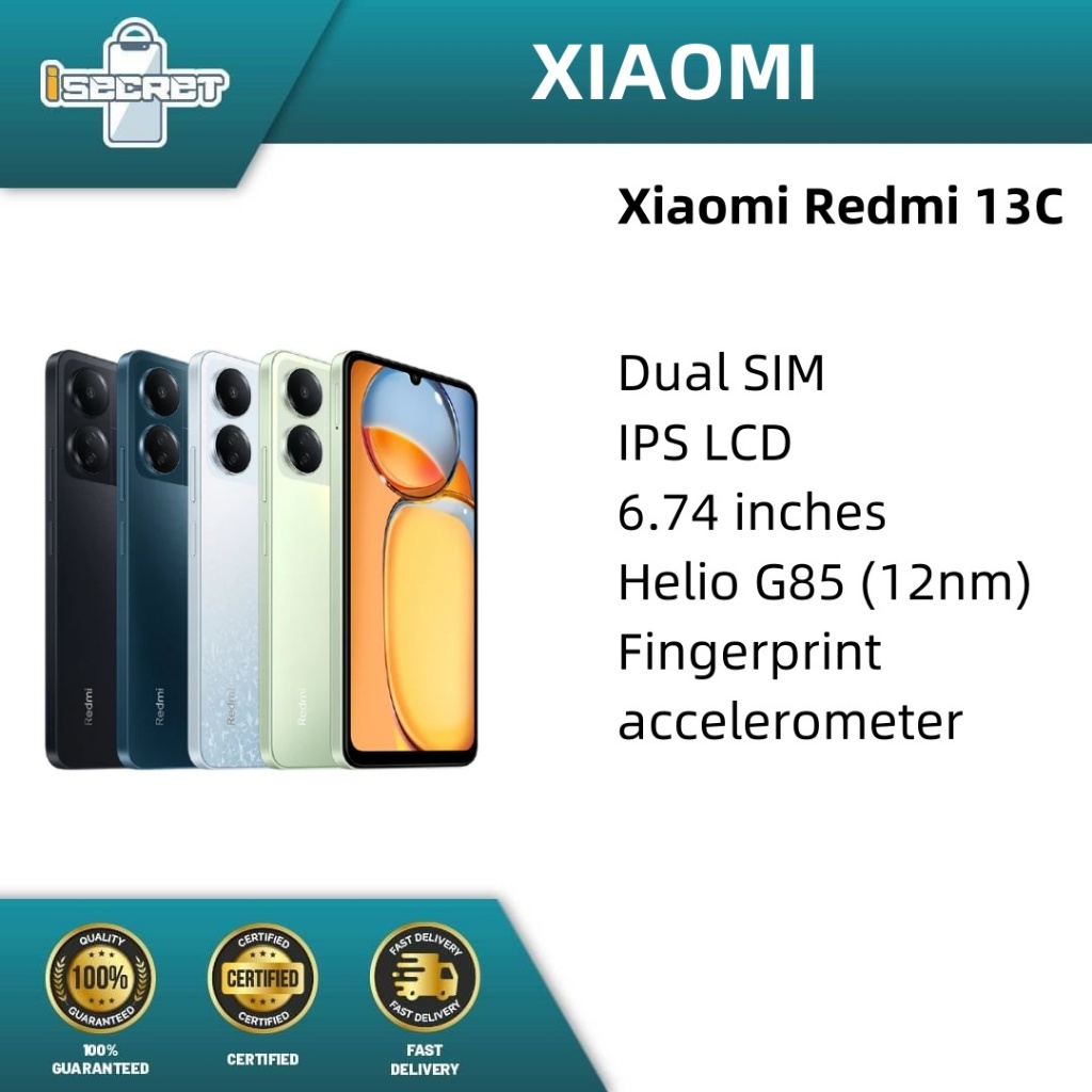 [ Malaysia Set ] Xiaomi Redmi 13C 4G (6+128GB) / 13C 5G (8+256GB) 1 ...