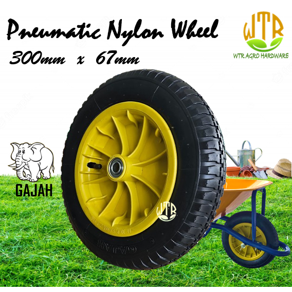 13" X 3" Heavy duty PVC PNEUMATIC WHEEL BARROW TYRE ONLY / Tayar kereta ...