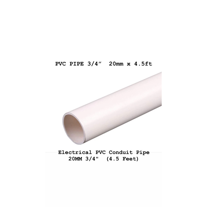Electrical PVC Conduit Pipe 20MM 3/4" (4.5 Feet) | Shopee Malaysia
