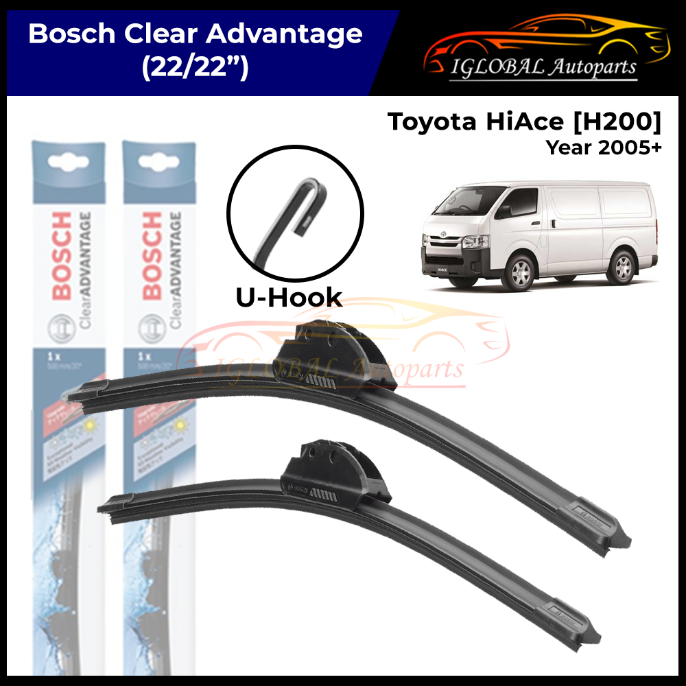 Toyota HiAce [H200] Year 2005+ Windshield Wiper Bosch Clear Advantage ...