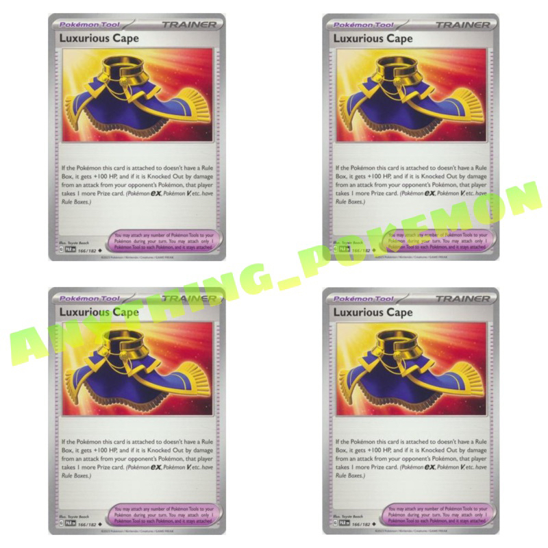 Pokemon Trainer Card - Luxurious Cape (166/182) - NORMAL/REVERSE HOLO ...