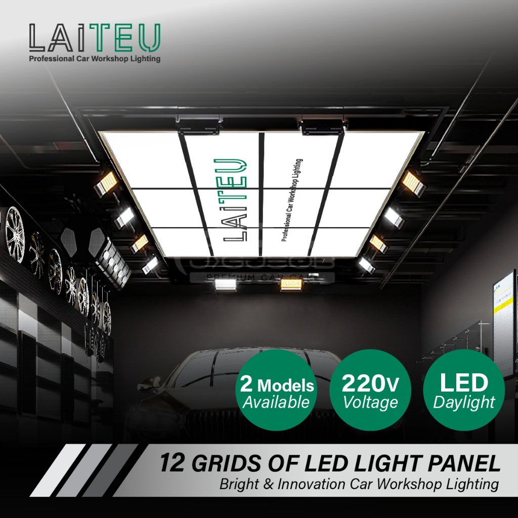 Laiteu Car Workshop Lighting 12-Grids LED Lighting Panel [2 Models ...