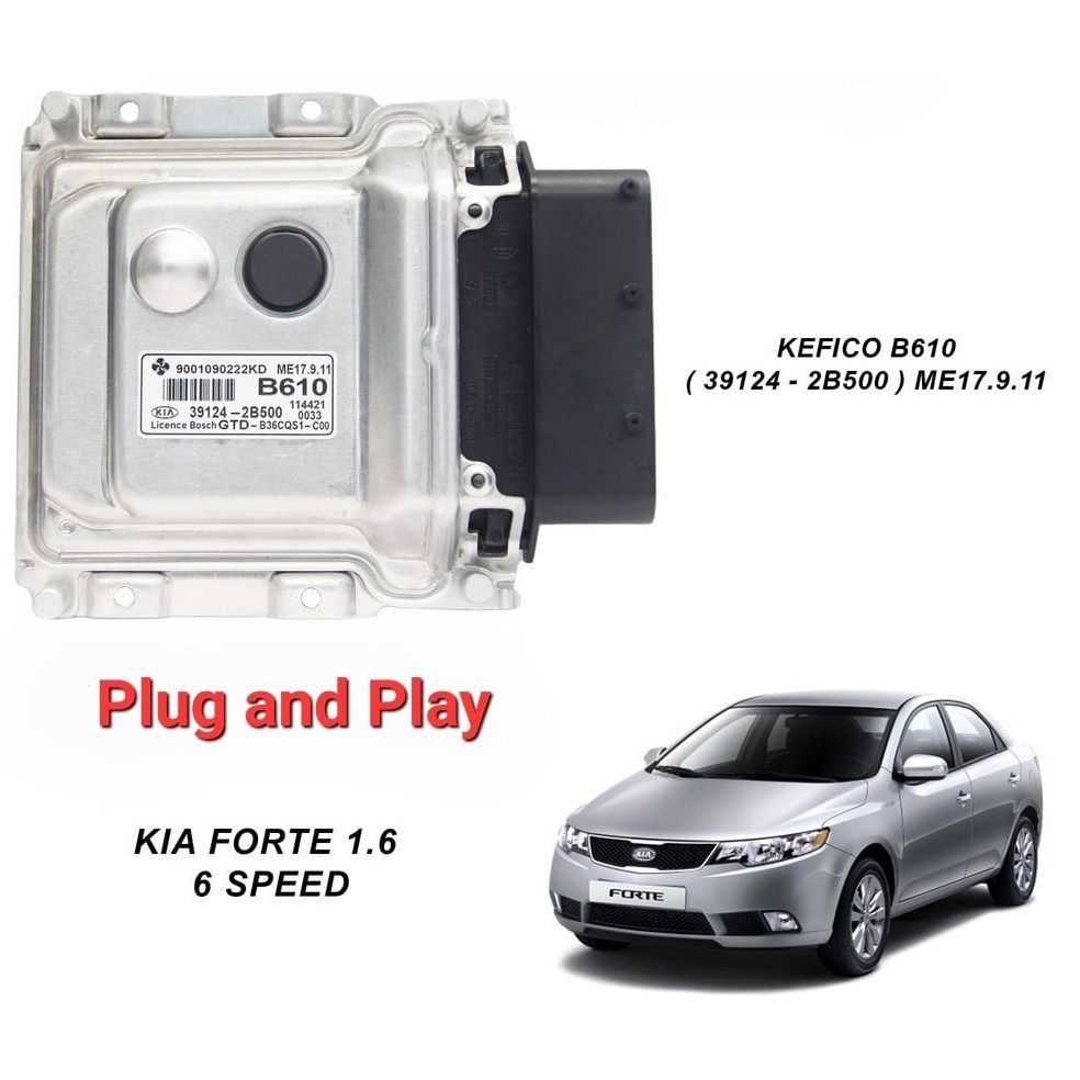NEW ECU KIA FORTE 1.6 (6 SPEED) - 39124-2B500 [B610] ME 17.9.11 ...