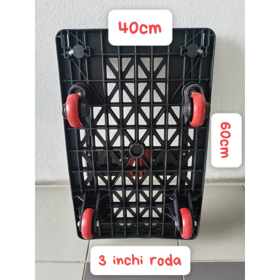 TROLLEY SMALL SIZE ( LOAD 60KG ) troli kecil | Shopee Malaysia