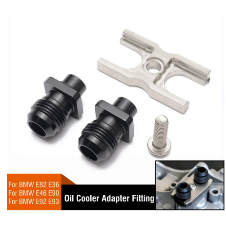 Oil Cooler Adapter Fitting Kits For BMW E36 E46 Euro E82 E90 E92 135/ ...
