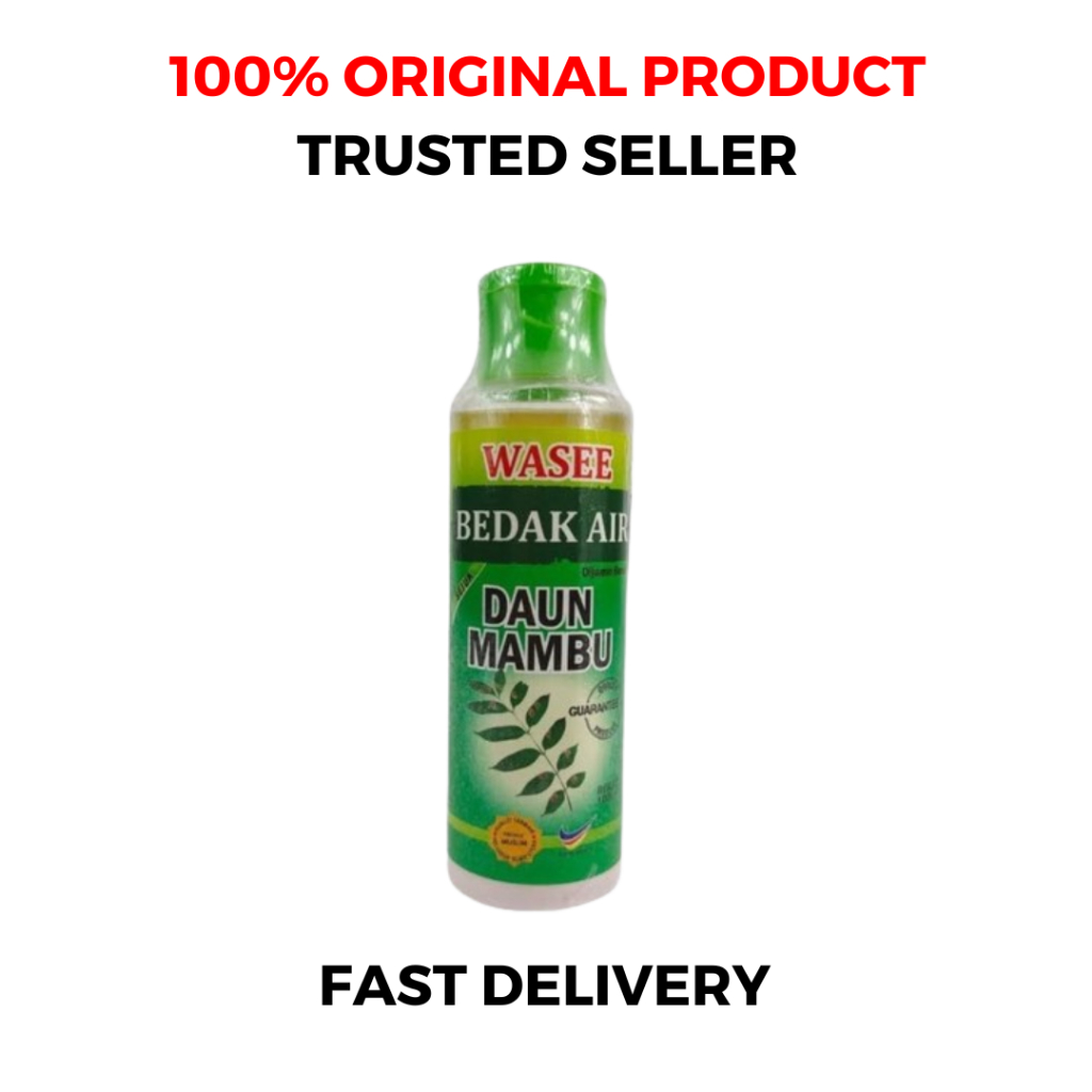 (100% ORIGINAL) Wasee Bedak Air Daun Mambu 100ml/Bedak Sejuk Kulit ...