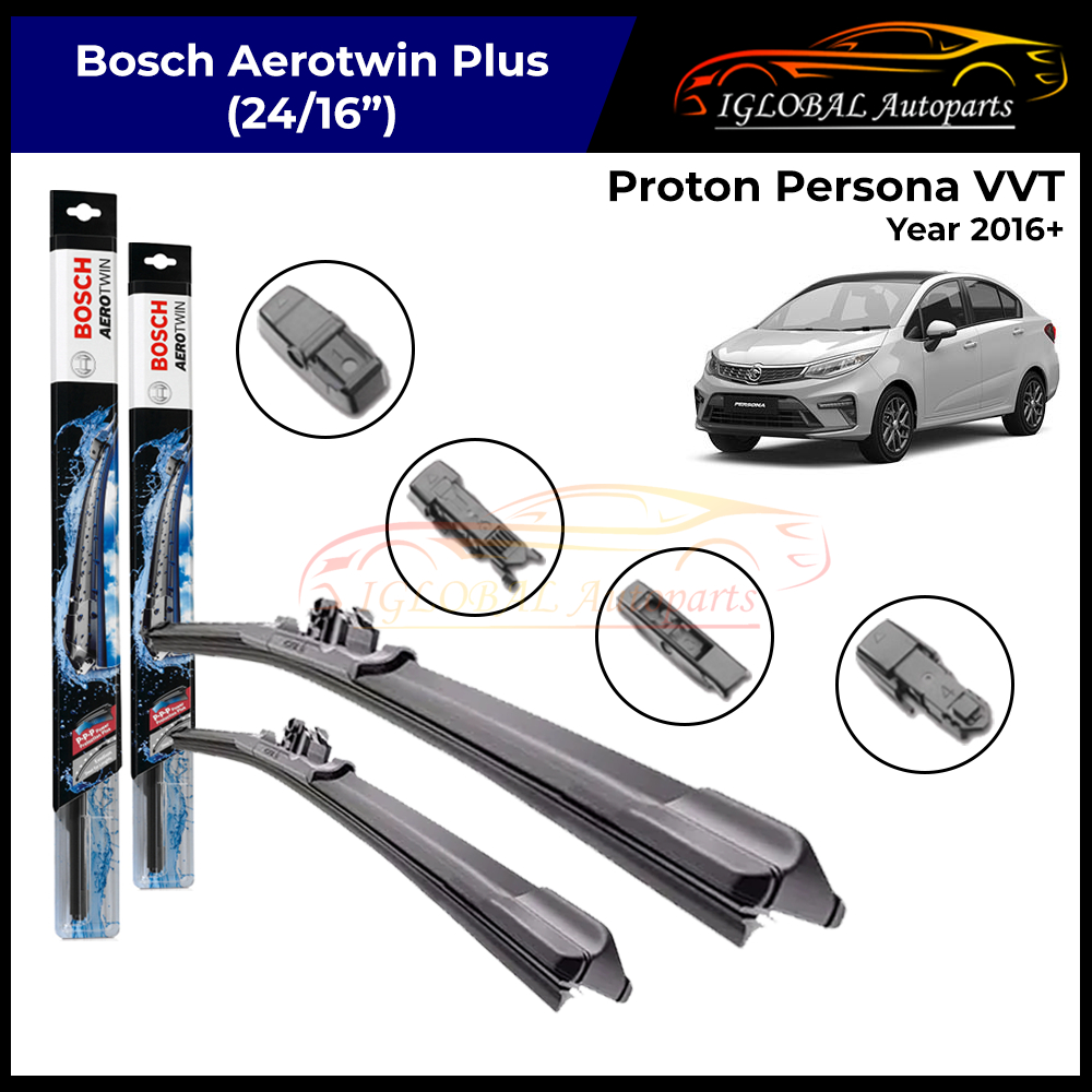 Proton Persona VVT Year 2016+ Windshield Wiper Bosch Aerotwin Plus Set ...