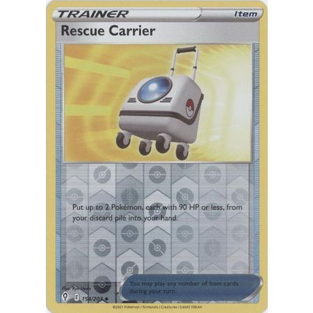 Pokemon TCG Card - Rescue Carrier - 154/203 - Uncommon Reverse Holo ...