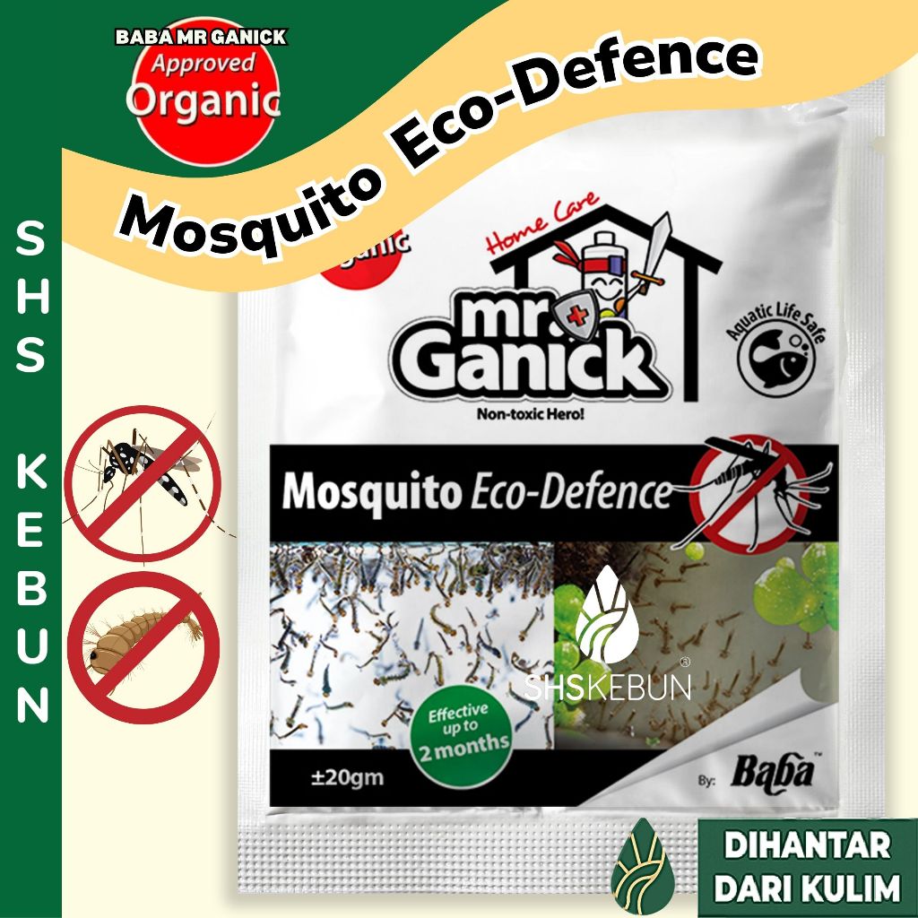 Baba larvae killer Mosquito Eco-Defence Organic Ubat Jentik Jentik ...