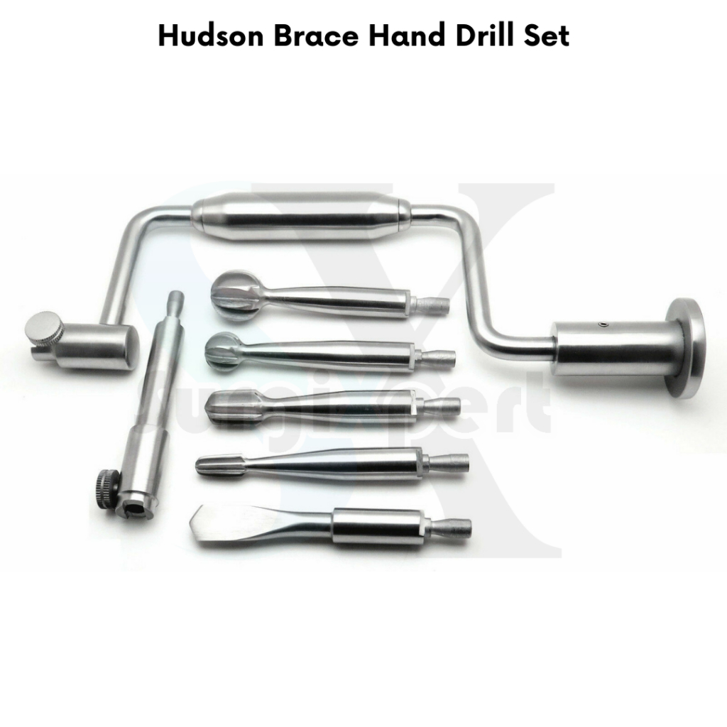 Orthopedic Hudson Brace Hand Drill Set of 7 Pcs Medical Surgical ...