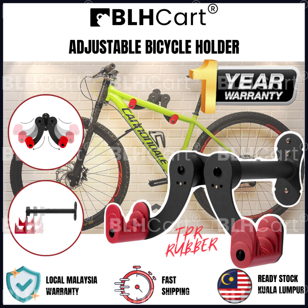 BLH TPR Rubber Bicycle Hanger wall Gantung Basikal Dinding Bike Hanger ...