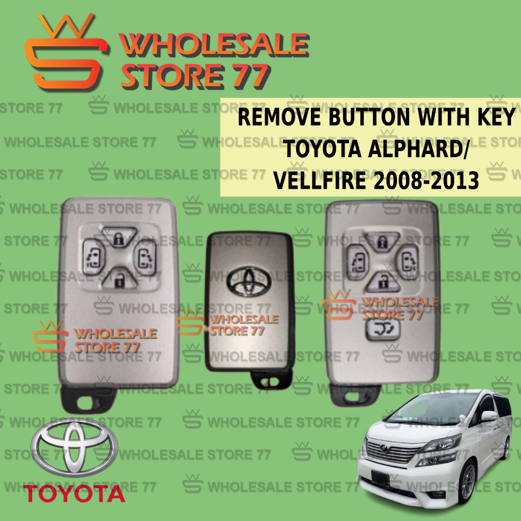 ORIGINAL TOYOTA ALPHARD VELLFIRE 2008-2013 Car Alarm Remote Control ...