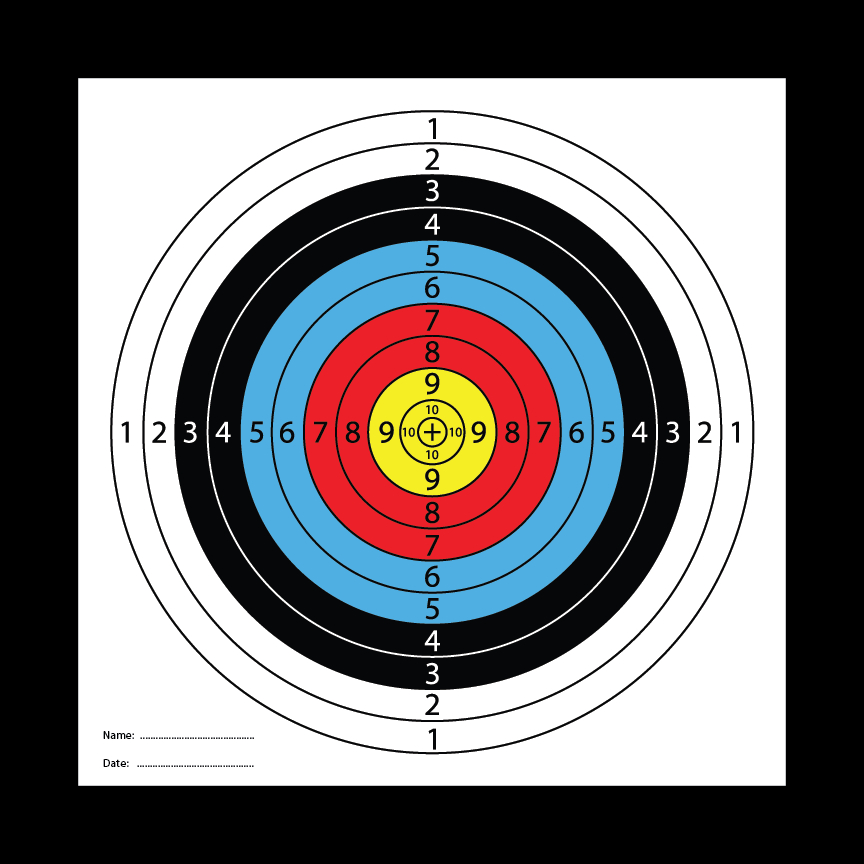 5PCS In Set - Target Memanah / Archery Target Spot Indoor & Outdoor ...