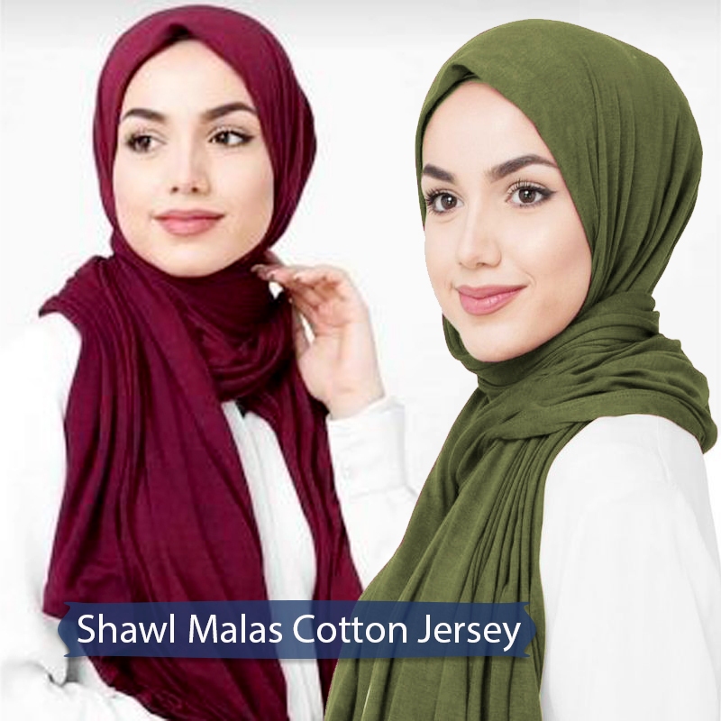 🔥READY STOCK🔥 Premium Quality Shawl Malas Cotton Jersey Ironless | Shopee Malaysia