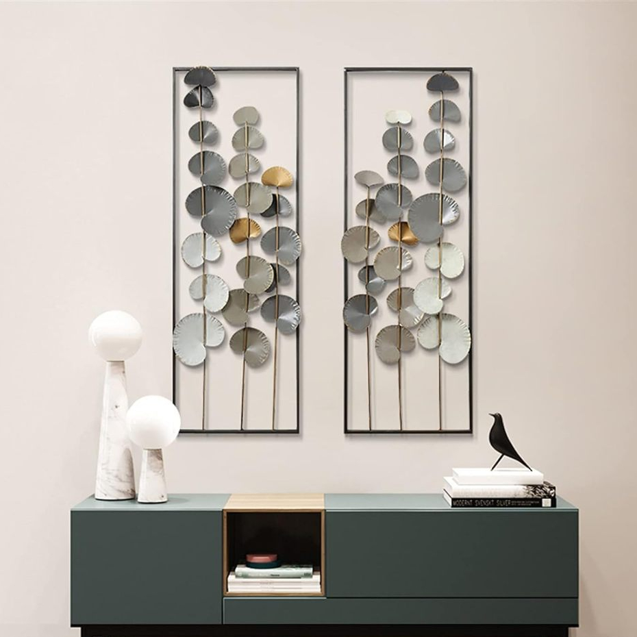 READYSTOCK Frame Bunga Besi Hiasan Dinding Wrought Iron Metal Gingko ...