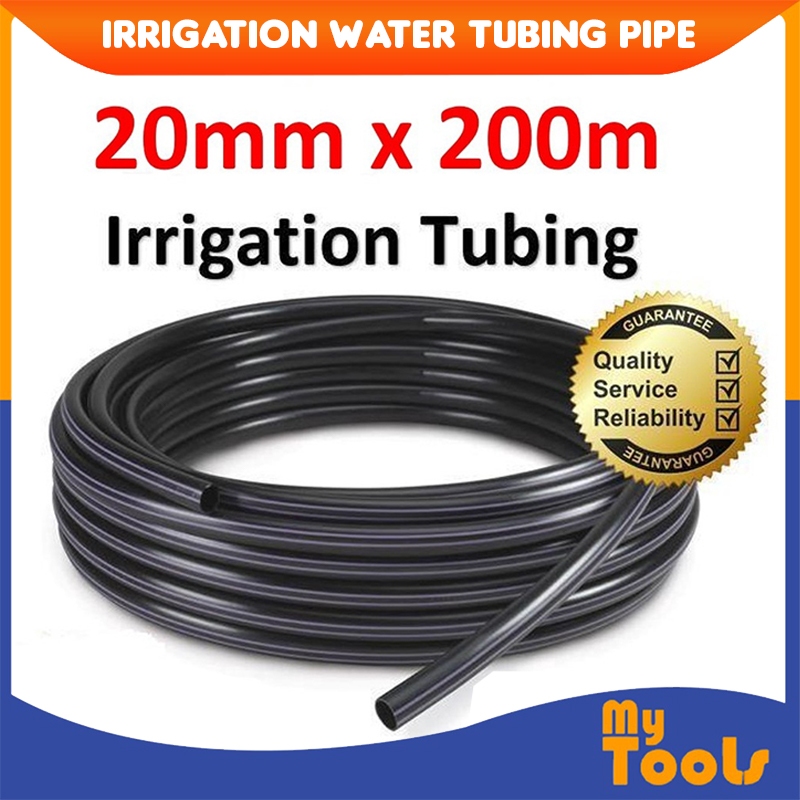 Mytools 20mm x 200Meter Irrigation Water Tubing Pipe Polytube Hose LDPE ...