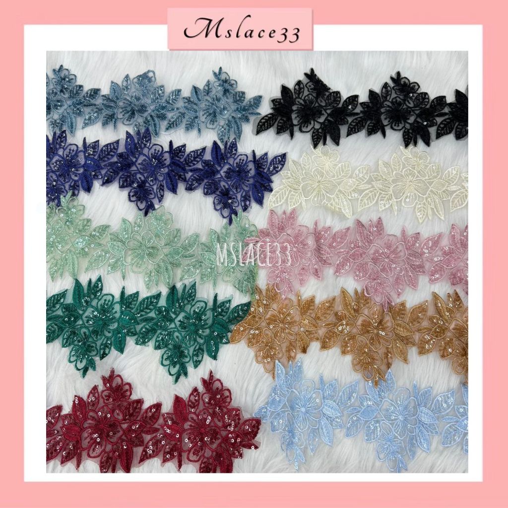 [ R-013 ] Trimming Border Lace Pengantin/Renda Baju/ Lace Bunga / Lace ...