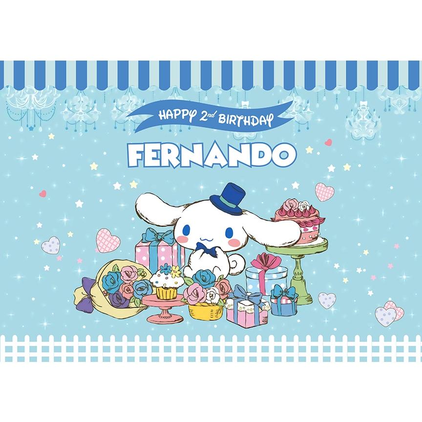 Birthday Banner / Birthday Backdrop / Hari Jadi - Cinnamoroll / Sanrio ...