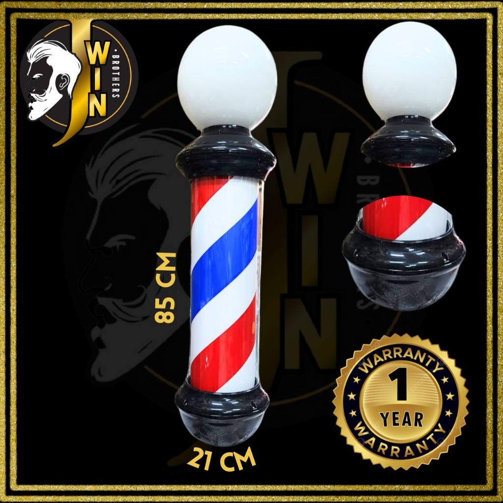 Barber Pole Light Hair Salon Open Sign Barber Shop Rotating LED Strips ...