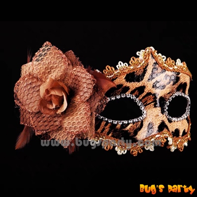 Leopard Prints Masquerade Mask, animal theme masquerade mask | Shopee ...
