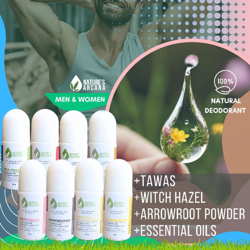 Natural Tawas Deodorant 60 grams | Shopee Malaysia
