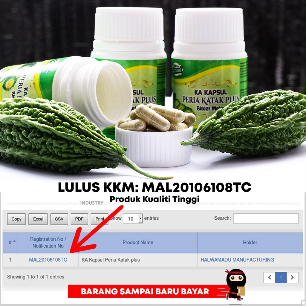 LULUS KKM- KAPSUL PERIA KATAK PLUS (READY STOCK) | Shopee Malaysia