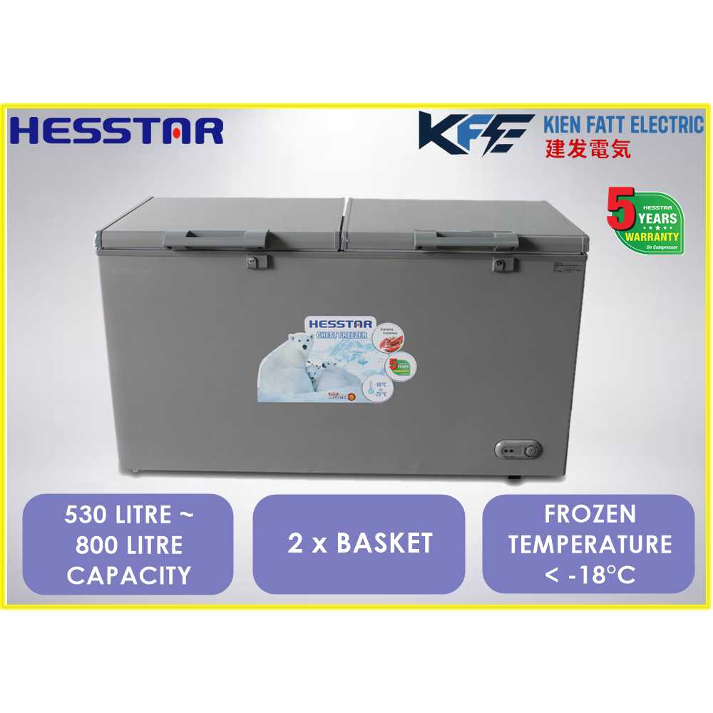 Hesstar Chest Freezer 530 Litre HCFPS530L/ 660 Litre HCFPS660L/ 800 ...