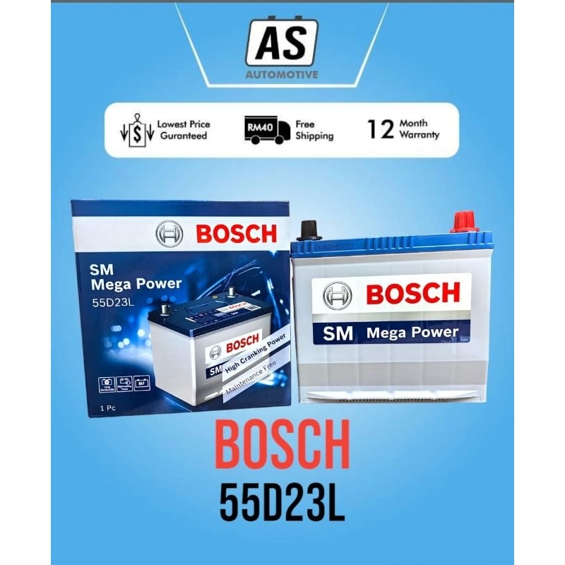 55D23L Battery BOSCH Car Battery - Camry Bateri Kereta Exora Car ...