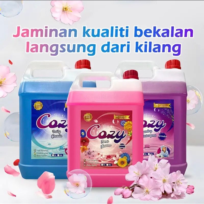 COZY Laundry Detergent 5Litre / Sabun Dobi Viral Cozy / Ready Stock ...
