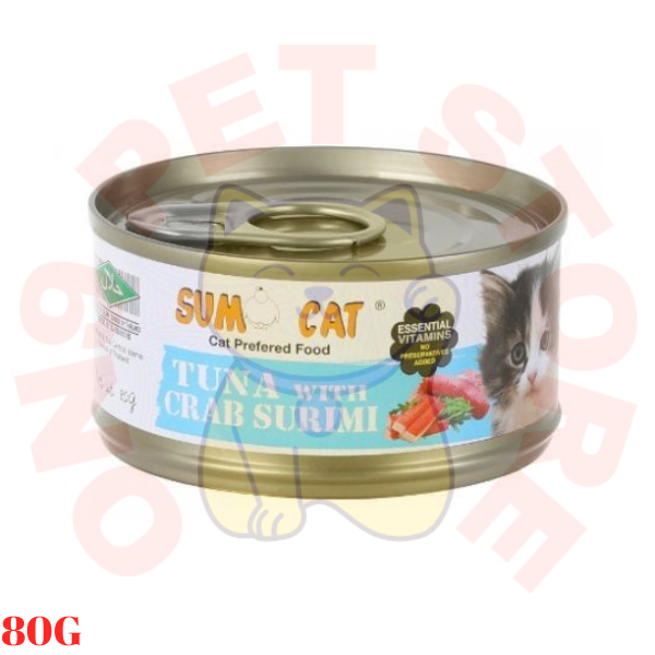Sumo Cat Premium Cat/Kitten Canned Wet Food Tuna Series (80g) | Shopee ...