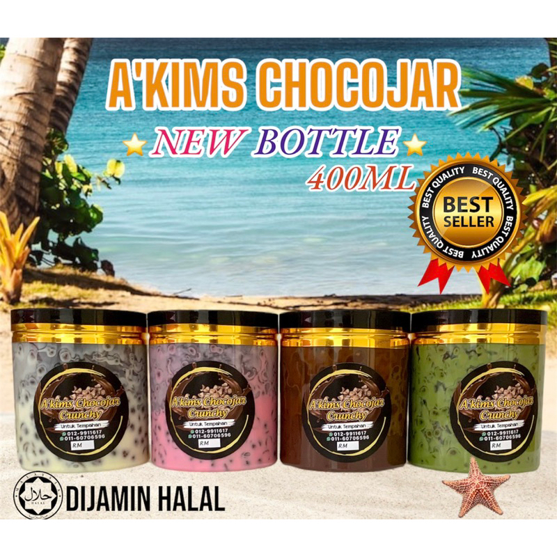 A’KIMS CHOCOJAR VIRAL. PREMIUM CHOCOLATE & CRUNCHY 400ml (200-230gram ...