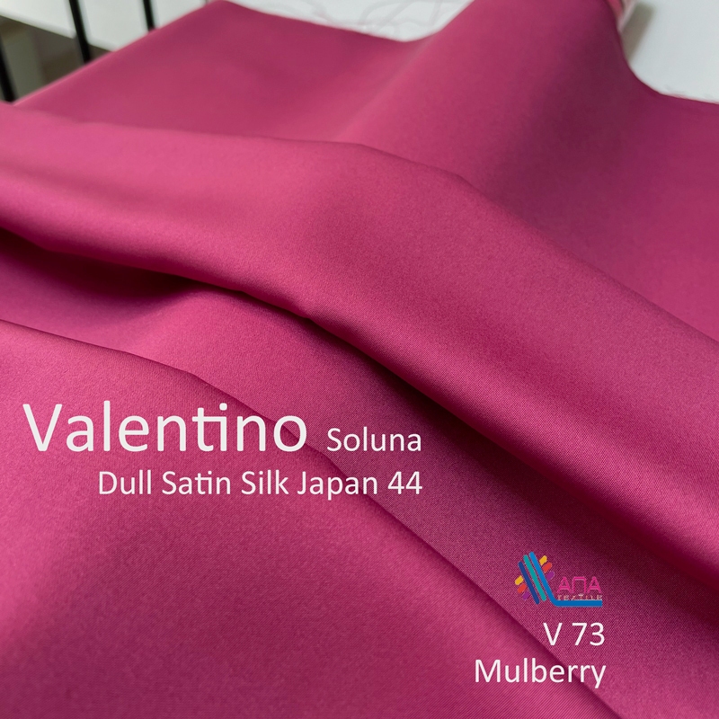 Ana Textile V1-V80 Dull Satin Valentino Soluna Silk Japan Bidang 44/45 ...