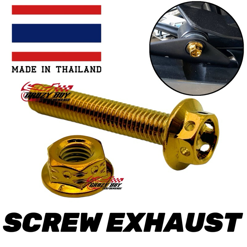 SKRU SCREW FOR EXHAUST UNIVERSAL YAMAHA Y15ZR Y16ZR LC135 V8 HONDA ...