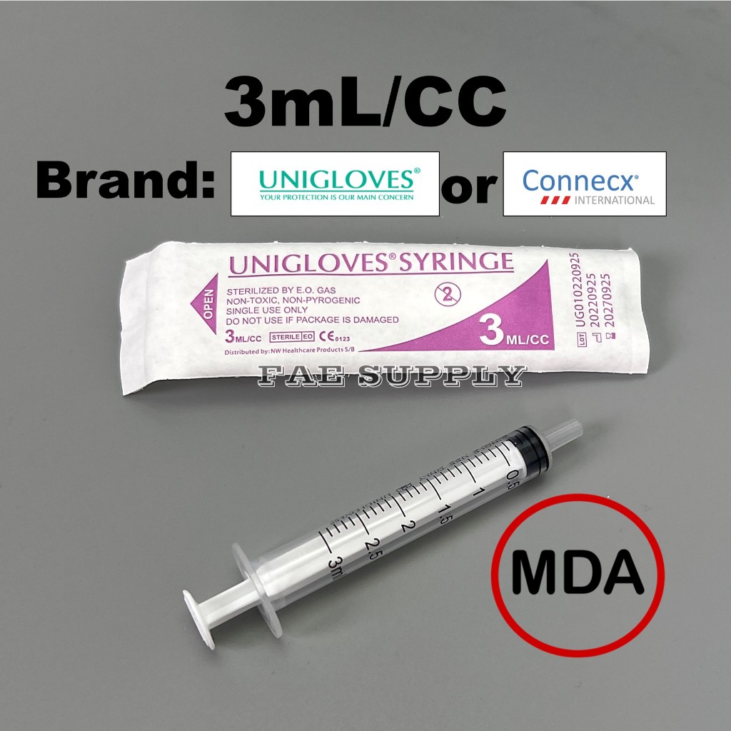 Syringe Picagari Luer Lock Luer slip MDA 1/3/5/10/20/50 mL/CC | Shopee Malaysia