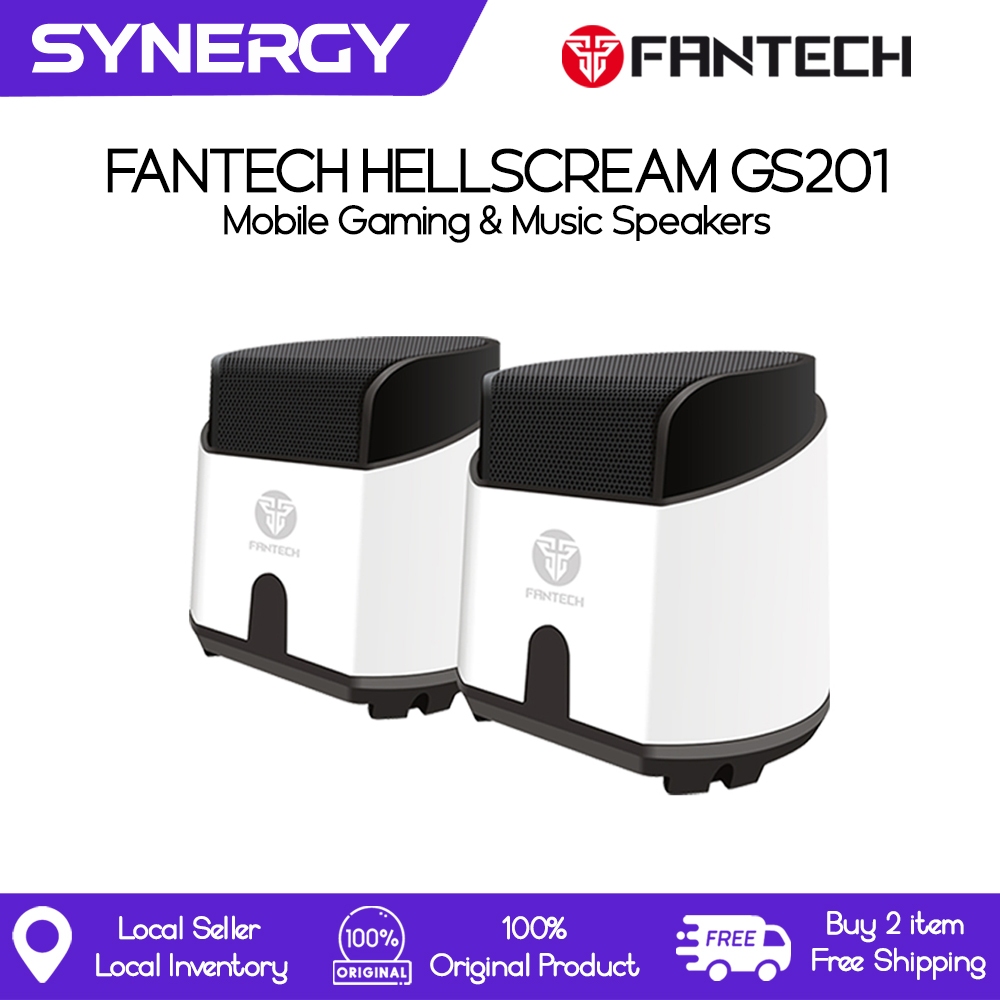 Fantech Speaker Hellscream GS201 Gaming Speaker with 45mm Driver Unit, Bass Resonance Membrane ...
