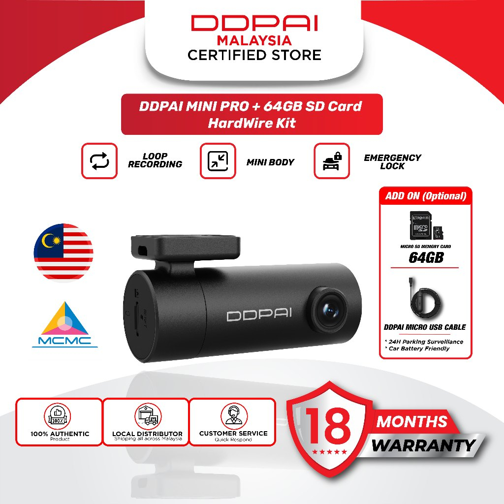 DDPAI Mini & Mini Pro 1296P Ultra HD Vehicle Drive Auto Video DVR ...