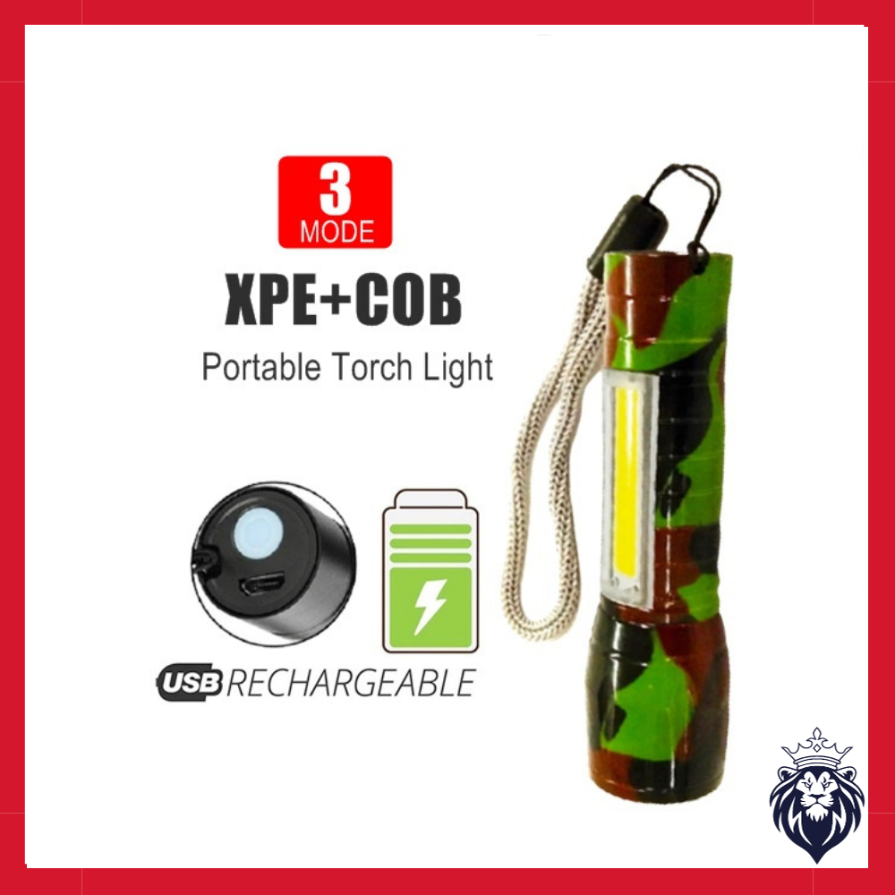 USB Mini Flashlight & Torch Light LED (Rechargable) | Shopee Malaysia