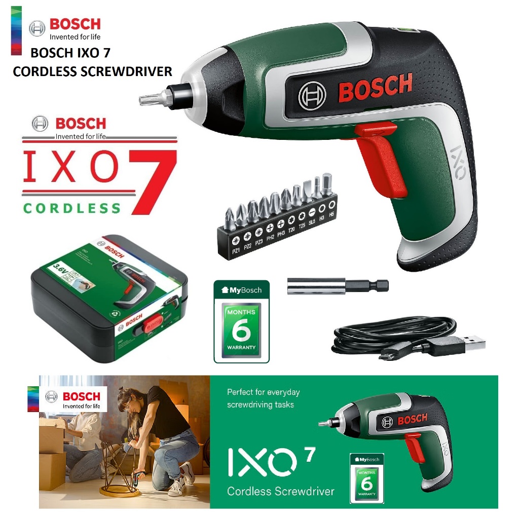 Bosch 3.6V-Li Cordless Compact Screwdriver | Shopee Malaysia