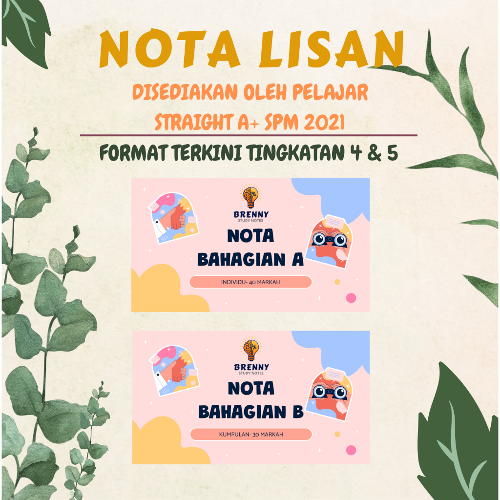 [PDF] KSSM SPM A+ Nota Lisan Bahasa Melayu Tingkatan 4 & 5 | Shopee ...