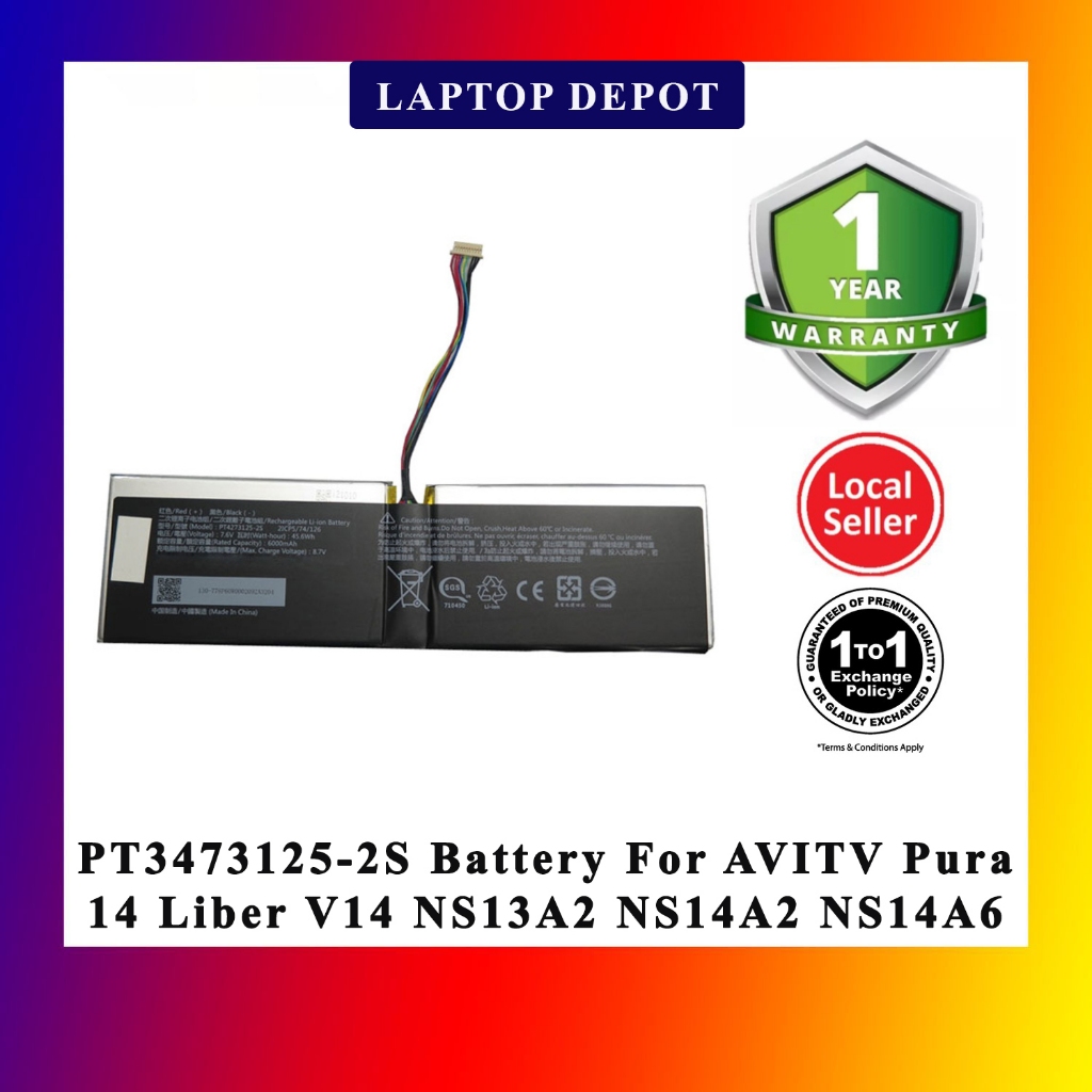 AVITA NS15A6 NS14A9 VAIO VJE151G11W PT3473125-2S 2ICP4/74/126 LAPTOP ...