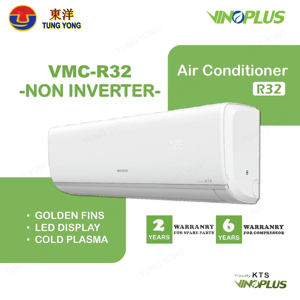 [Sarawak] VINOPLUS 2.5HP VMC-R32 (Non-Inverter) Cold Plasma with Golden ...