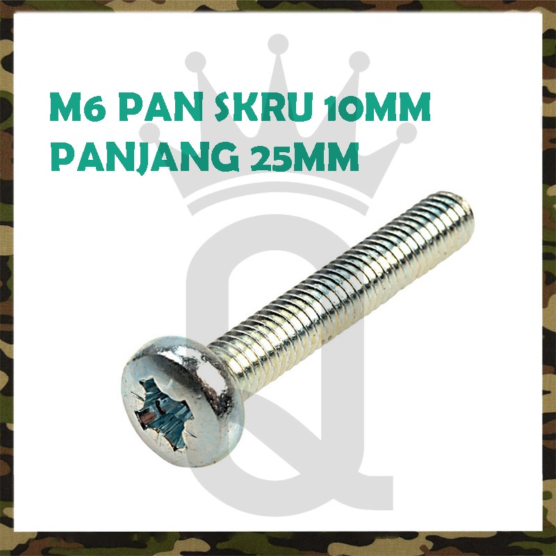 NO.10 JP625 SCREW 2.5CM 25MM BUNGA NO. 10 JP625 SKRU SAIZ SKREW SIZE ...