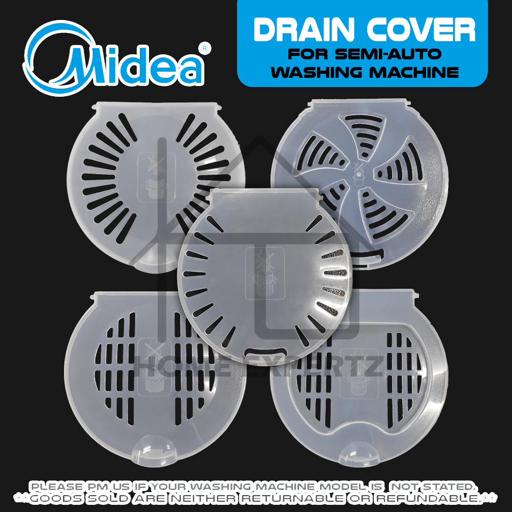 MIDEA SEMI AUTO WASHING MACHINE SAFETY COVER SPIN MINI COVER DRAIN ...