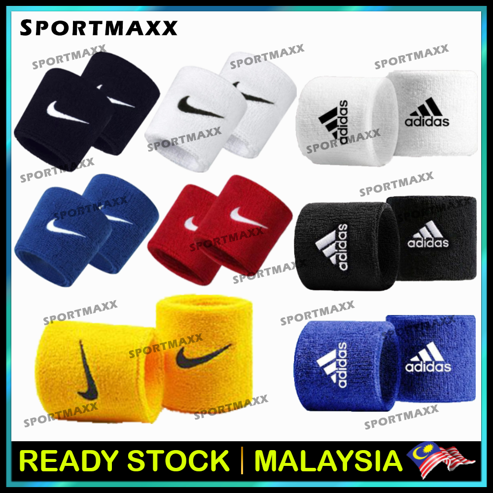 SPORT WRISTBAND Cotton Sweat Hand Band Wristband Sport Tennis Running ...