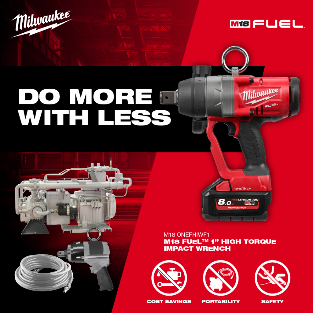 Milwaukee M18 FUEL™ 1" ONE-KEY High Torque Impact Wrench M18 ONEFHIWF1 ...